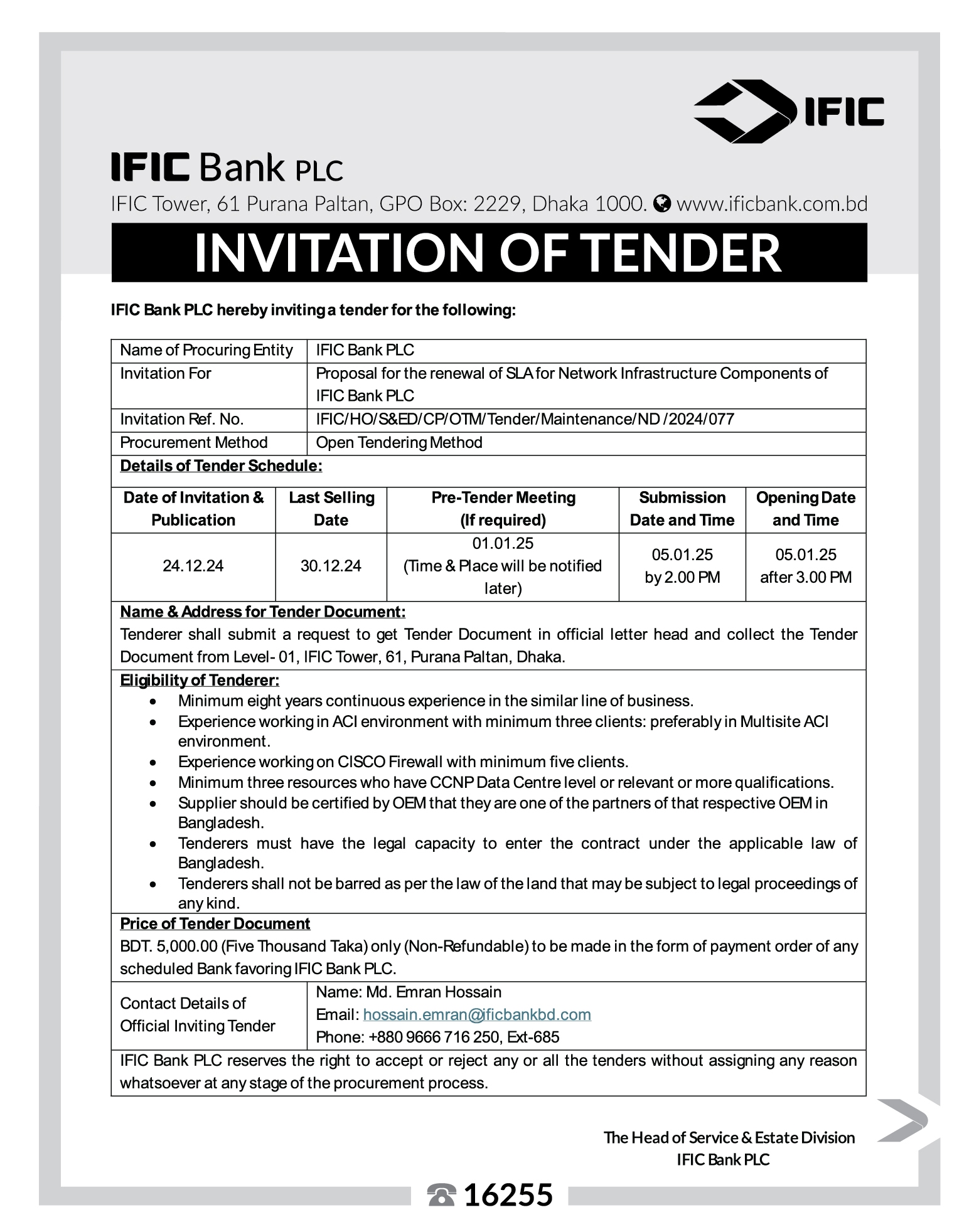 IFIC Bank PLC